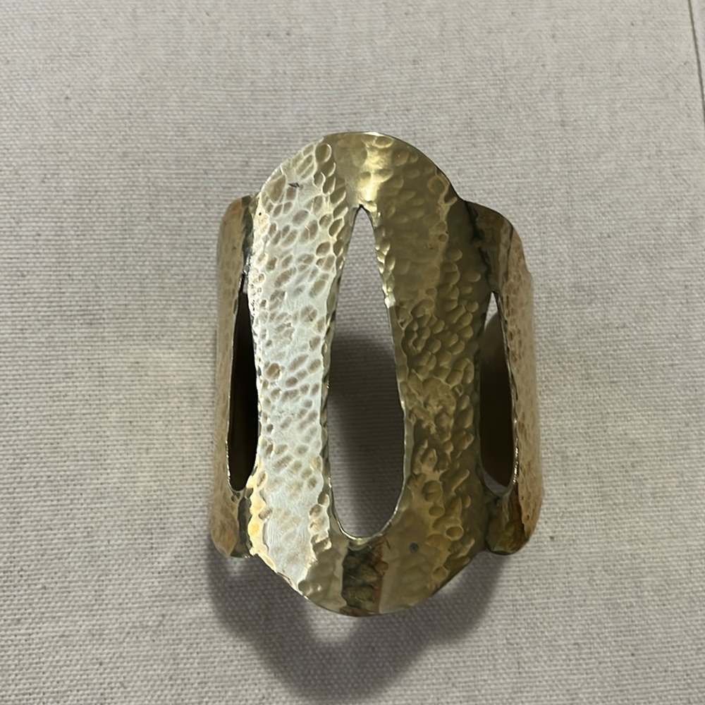 Magnolia X Raven & Lily Brass “Cut Out” Cuff - Gem